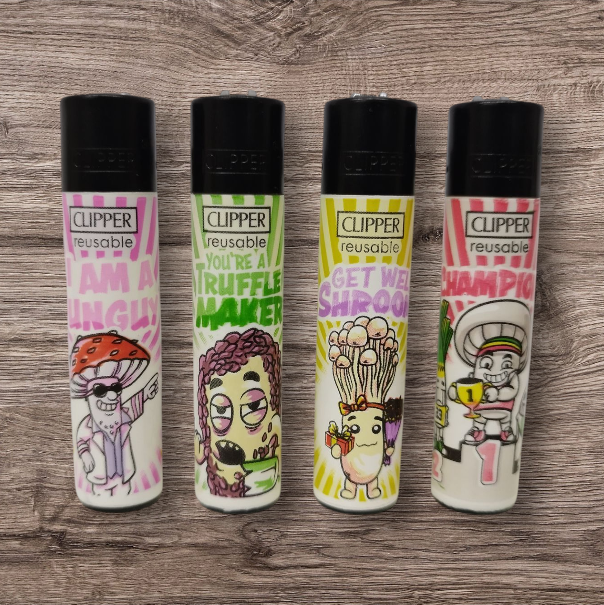 Clipper Large 4er Set " Shrooms " – Clipper-Headshop