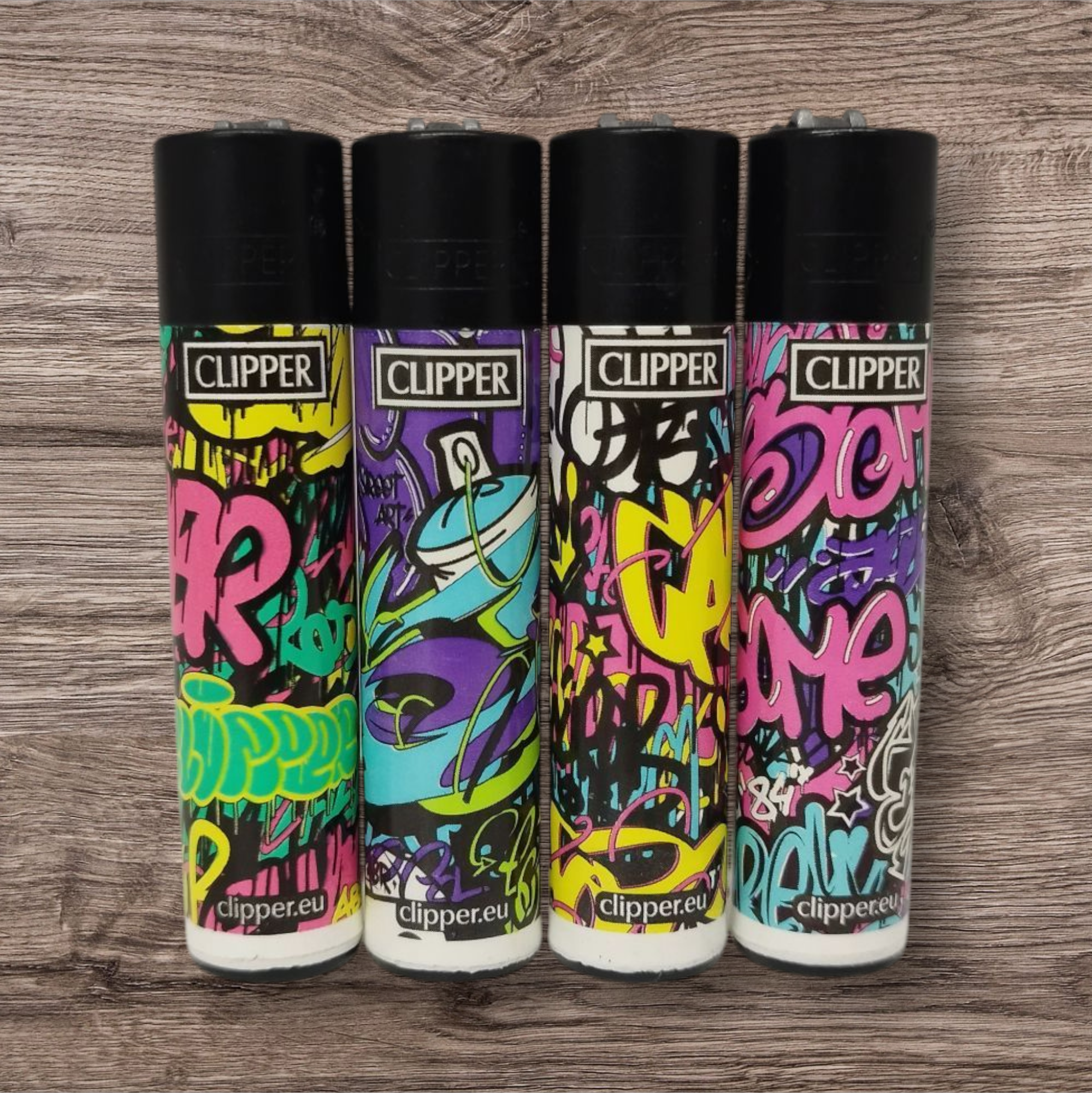 Clipper Large 4er Set - Graffitti Wall - – Clipper-Headshop