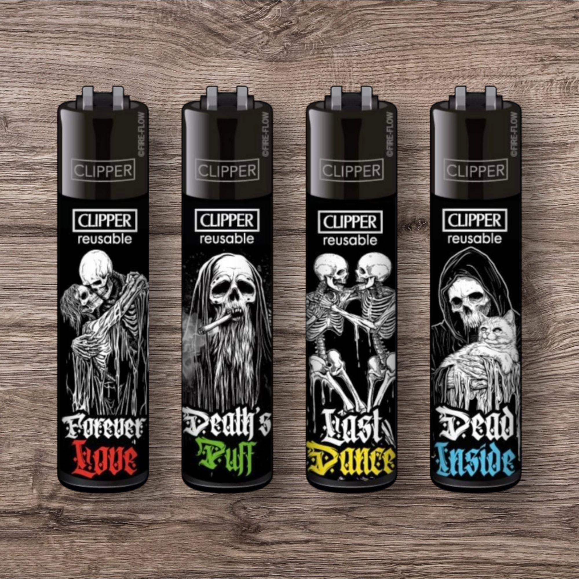 Clipper large 4er Set FFX - Skulls - – Clipper-Headshop